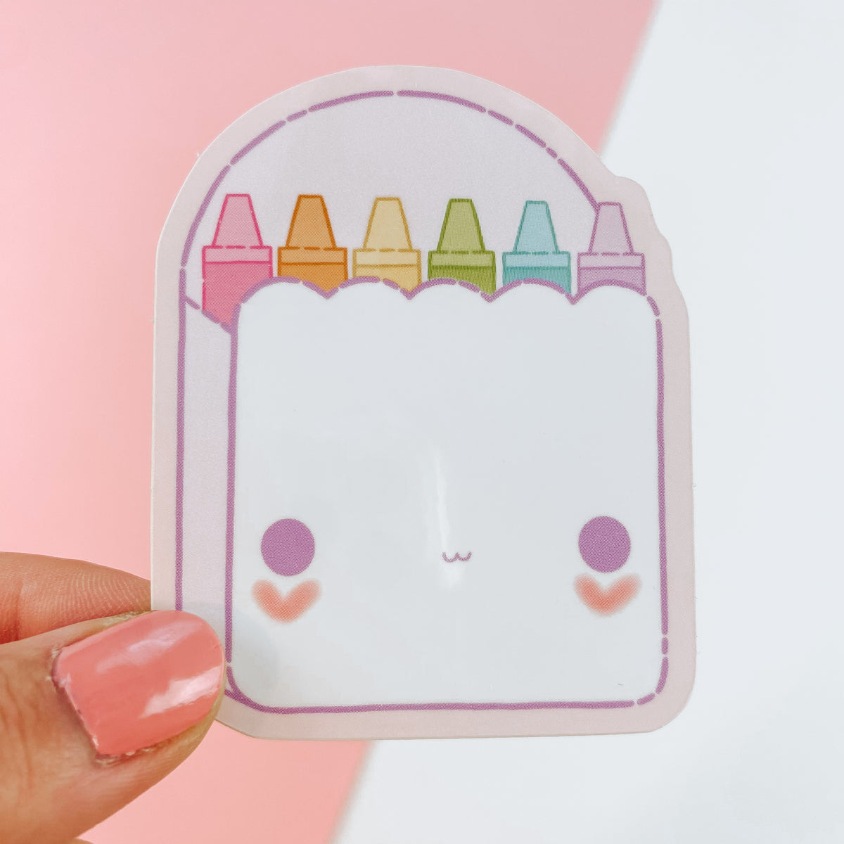 Crayon Box Buddy - Glossy Vinyl Sticker – Mira Byler, LLC