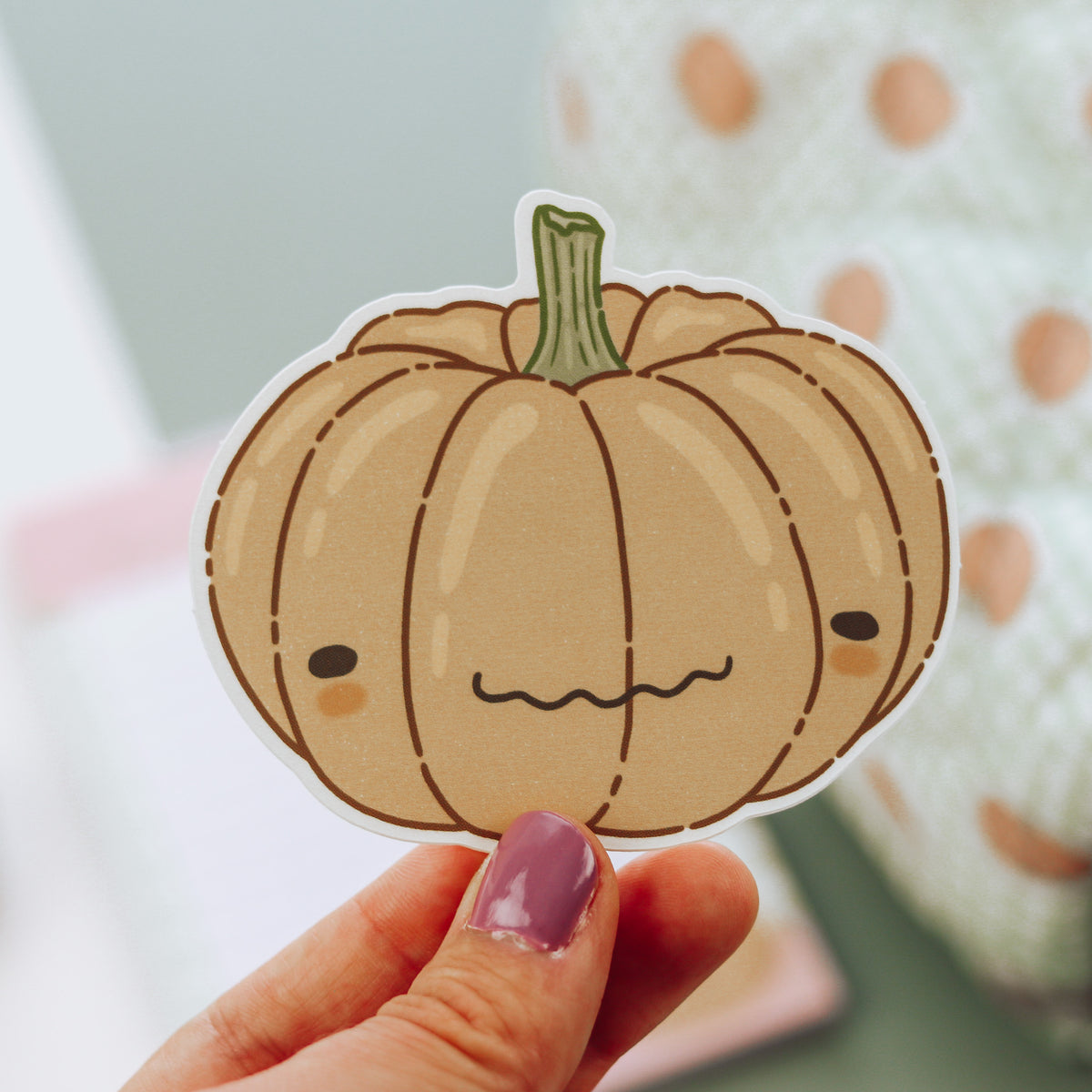 Gummy Pumpkin - Matte Vinyl Sticker – Mira Byler, LLC