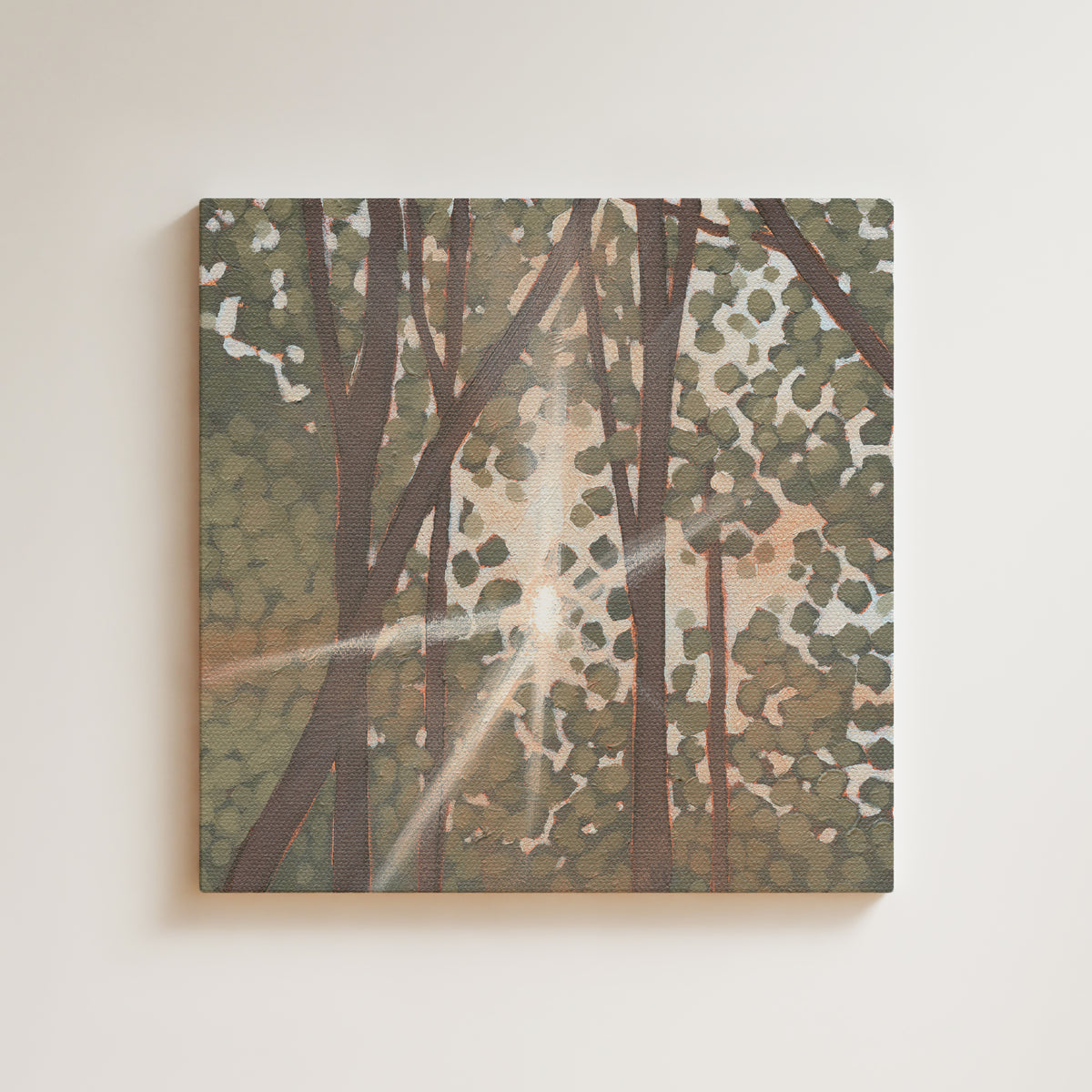 Sunset at Hocking Hills - Original Acrylic Painting – Mira Byler, LLC